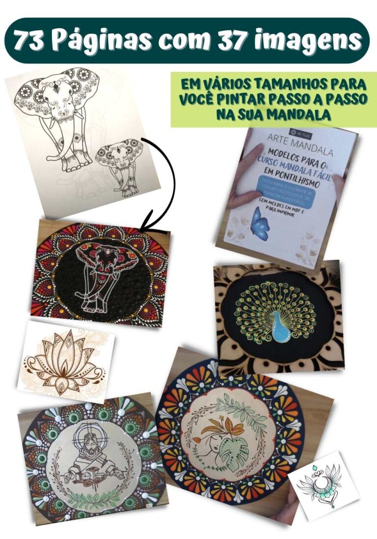 Curso Mandala Fácil Com Moldes - Cursos Arte Mandala - Mitchel Barros