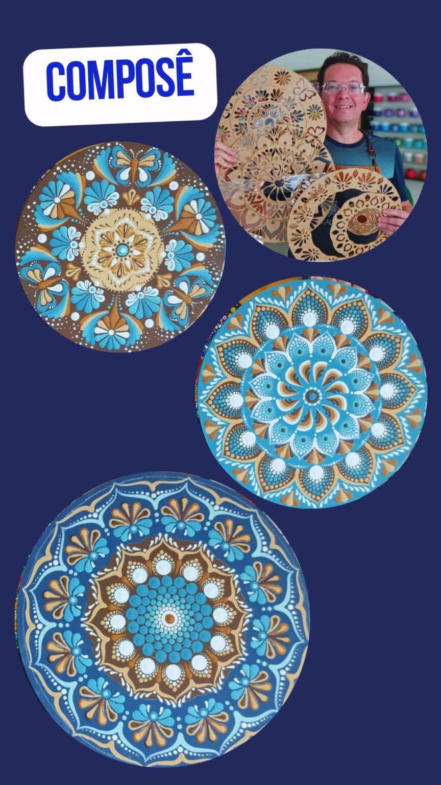 Curso Mandala Fácil Com Moldes - Cursos Arte Mandala - Mitchel Barros